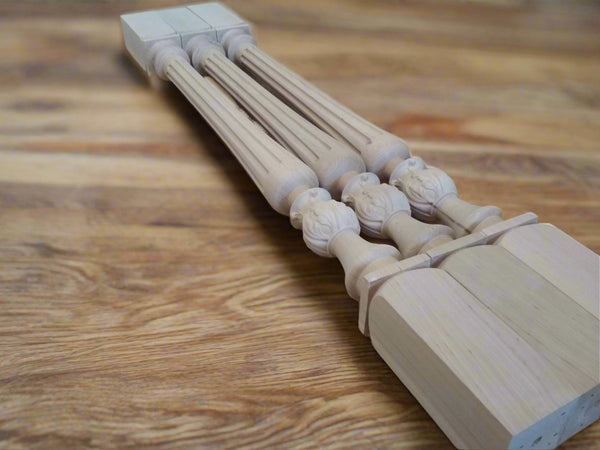 Delicate Fluted Baluster - Wood Carved Shop
