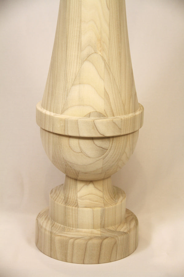 Round Classic Newel Post - Elegant and Timeless - Wood Carved Shop