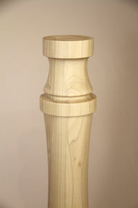 Round Classic Newel Post - Elegant and Timeless - Wood Carved Shop