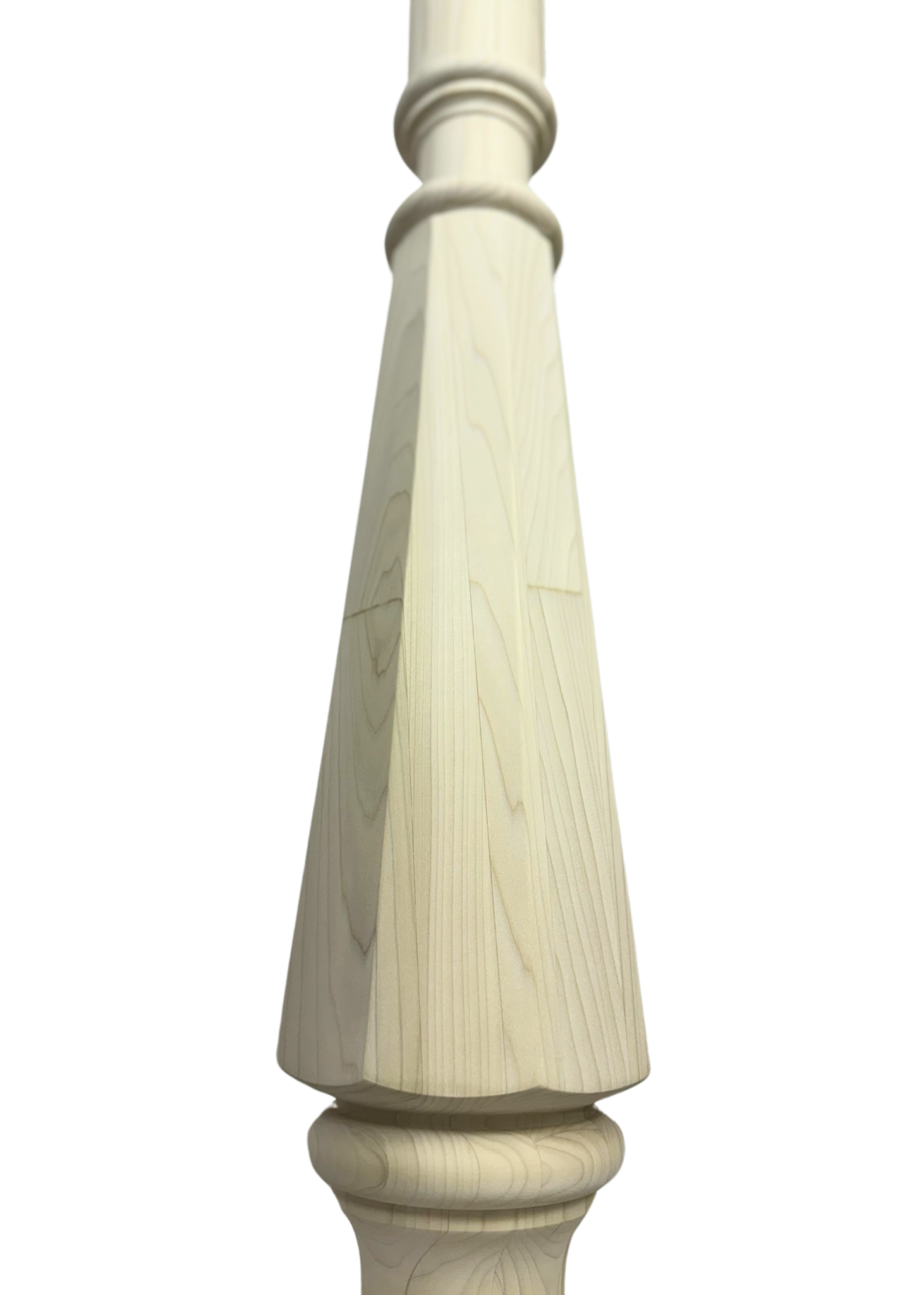 Simple Greek Octagonal Newel Post NP027 - Wood Carved Shop